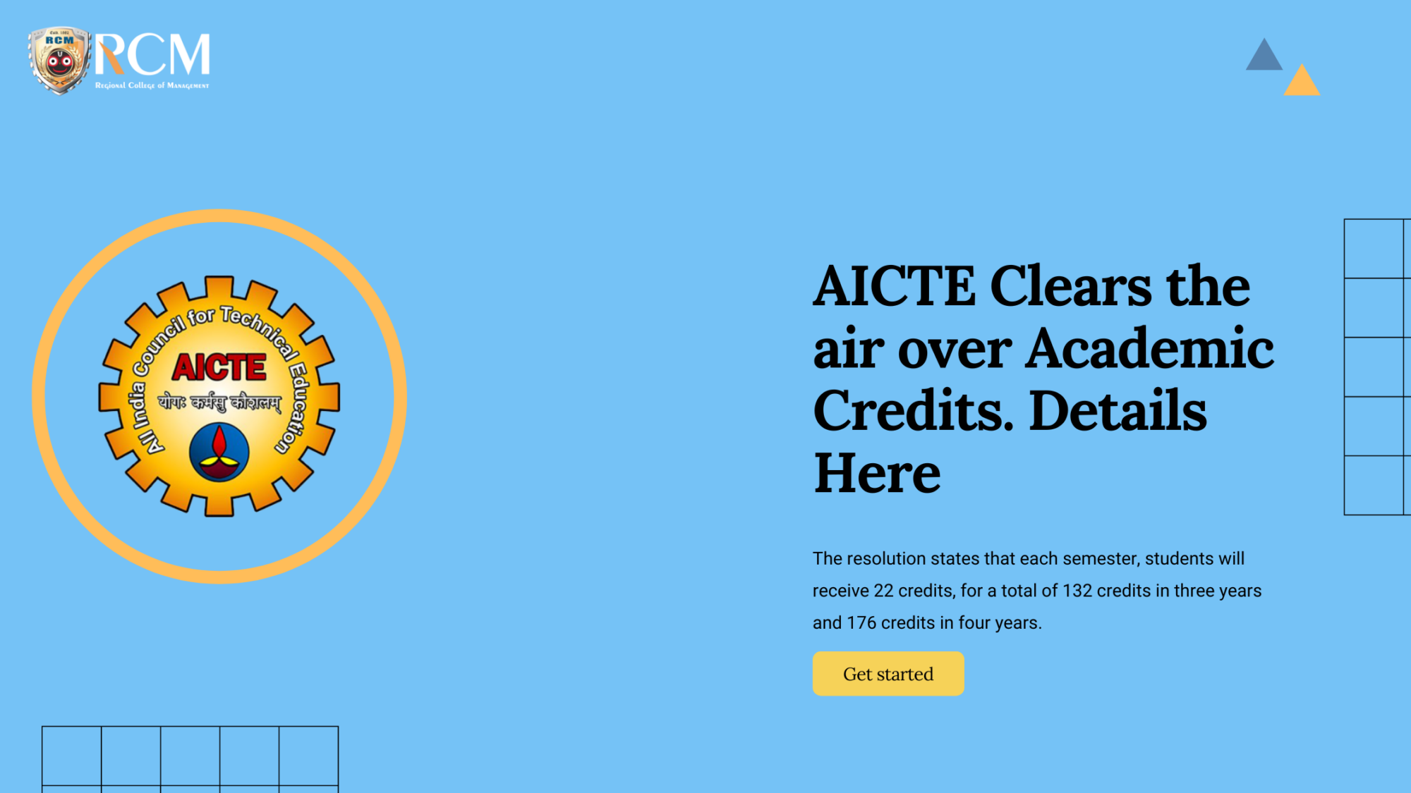 AICTE APPROVAL - Regional College Of Management