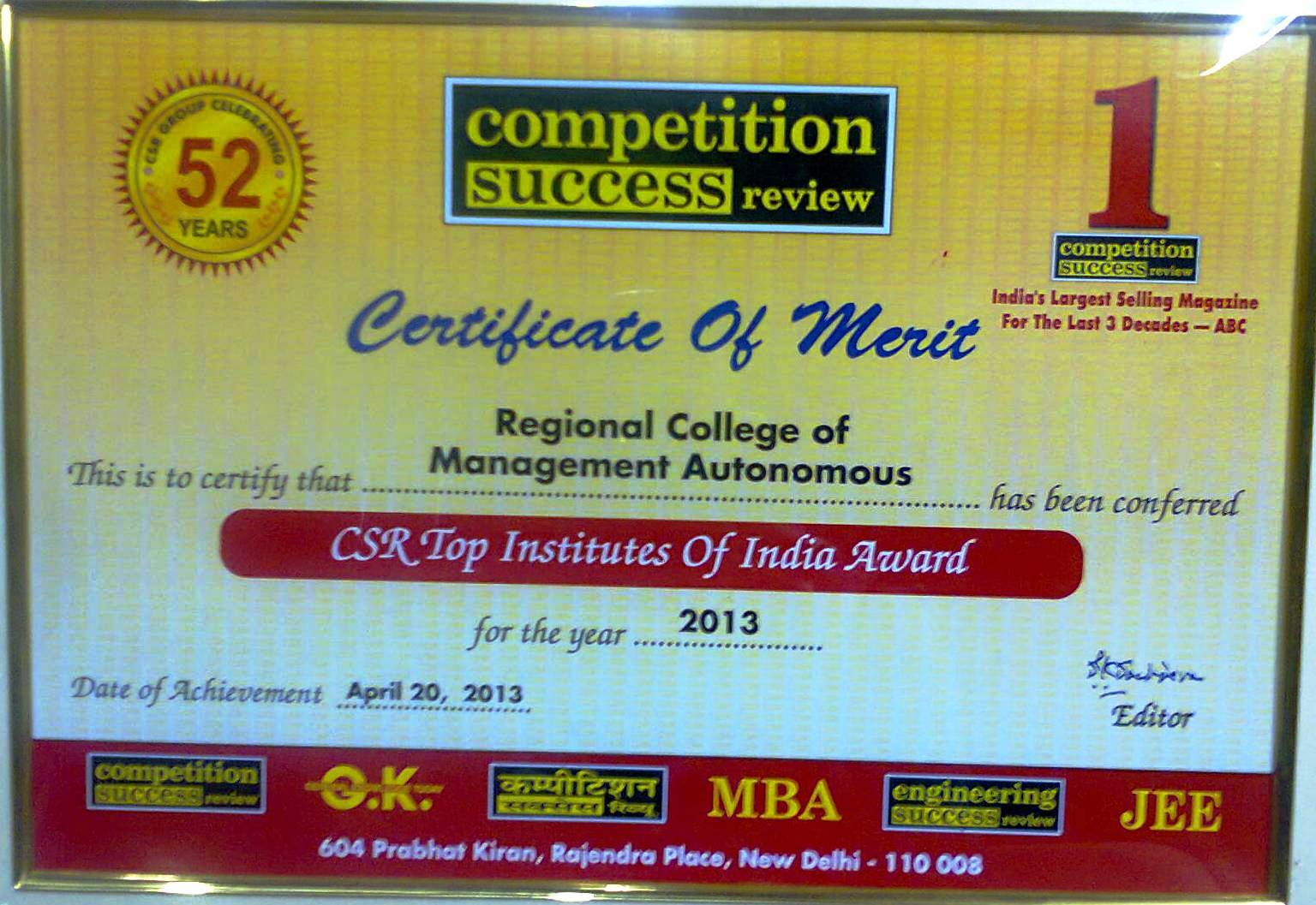 The Journey - Regional College Of Management