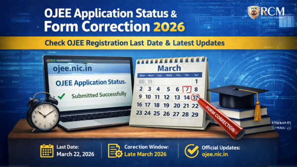 OJEE Application Status & Form Correction 2026
