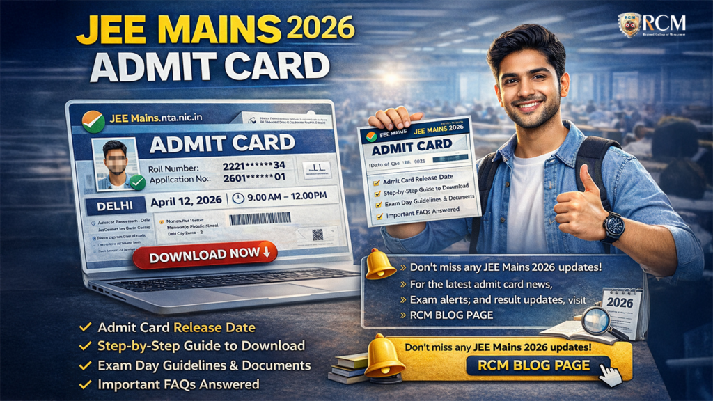 JEE Mains 2026 Admit Card: Release Date and Details